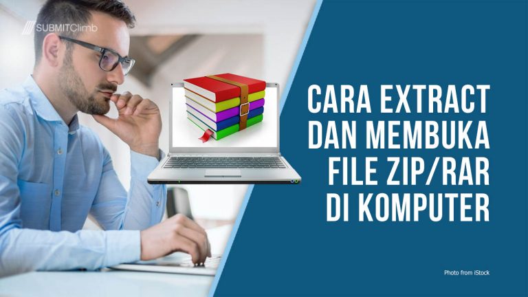 Cara Mudah Extract File ZIP atau RAR di komputer PC dan Laptop.