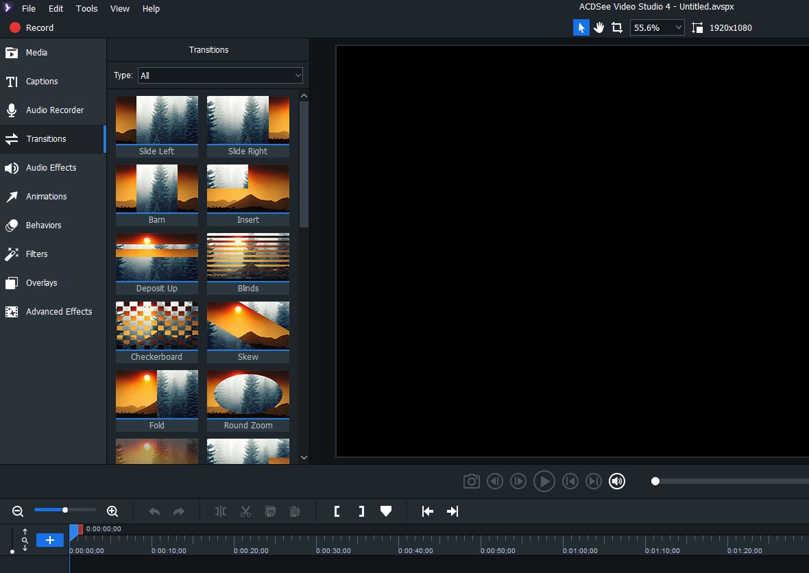 ACDSee Video Studio, Video Editing dan screen recorder.